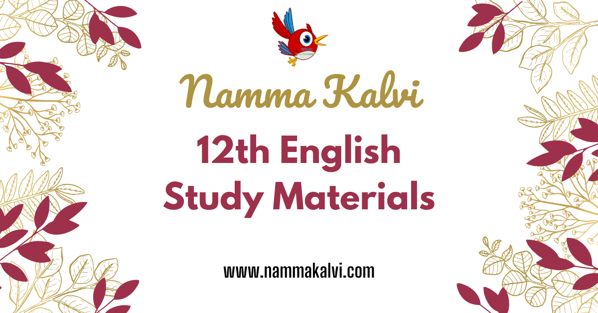 12th English Question Bank Namma Kalvi